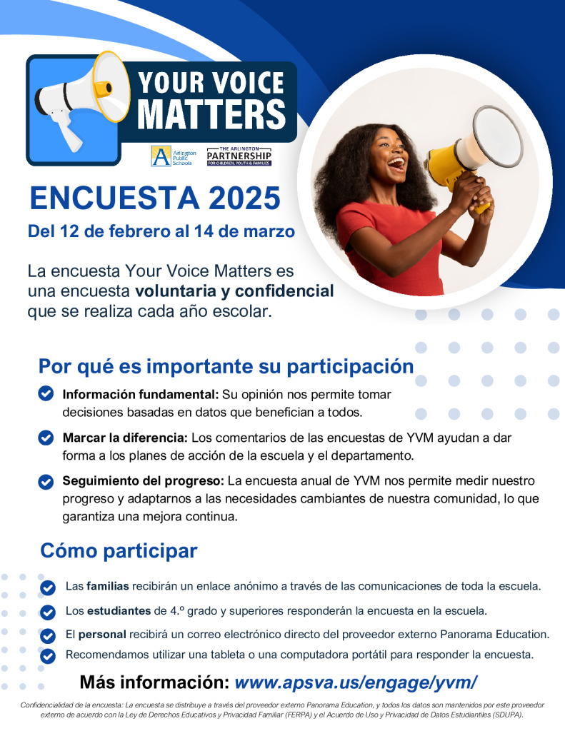 Your Voice Matters Survey - Arlington Public Schools